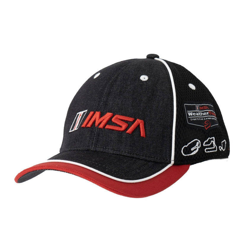 2025 IMSA Track Outline Hat - Black/Red – Team IMSA
