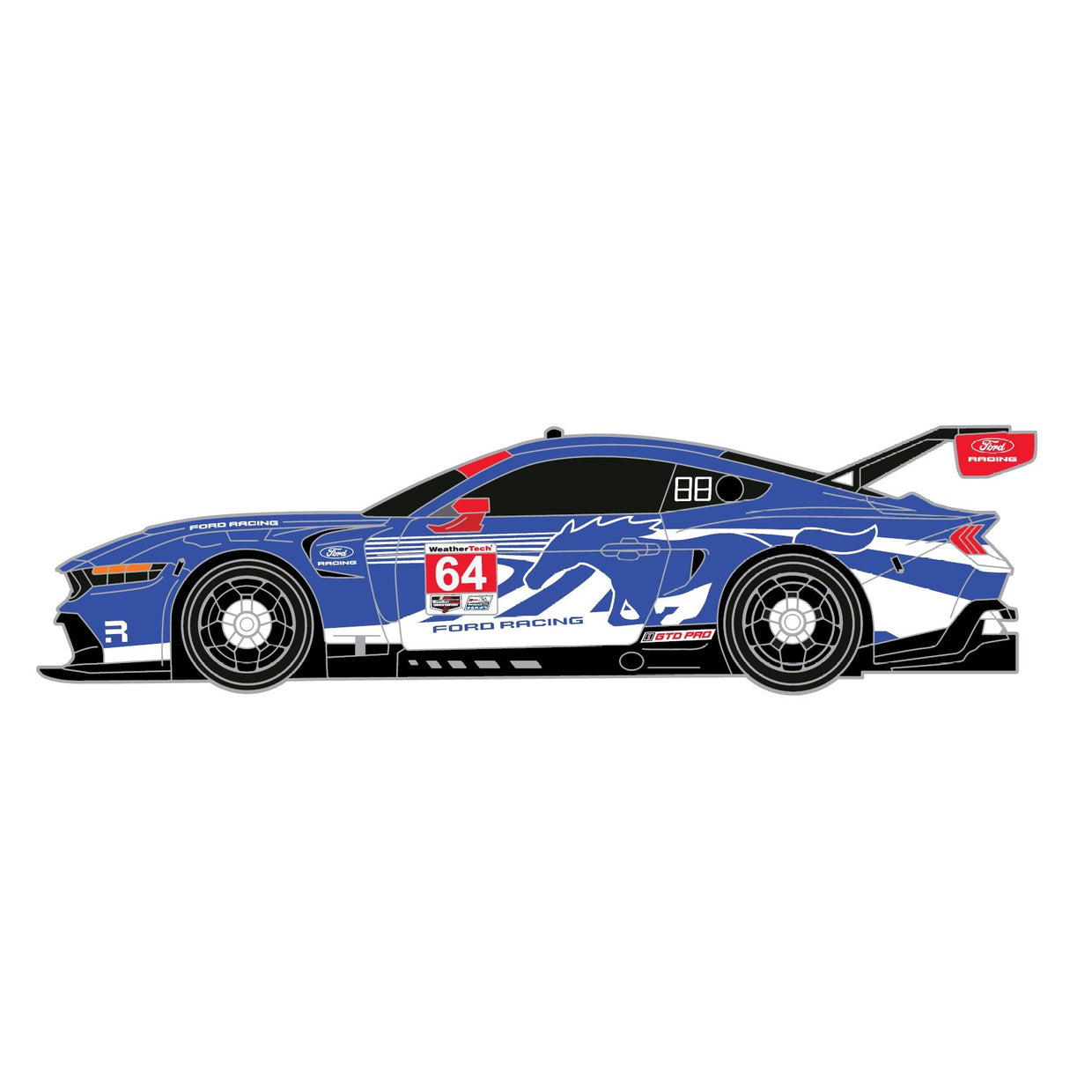 2026 Ford Racing Mustang Lapel Pin – Team IMSA